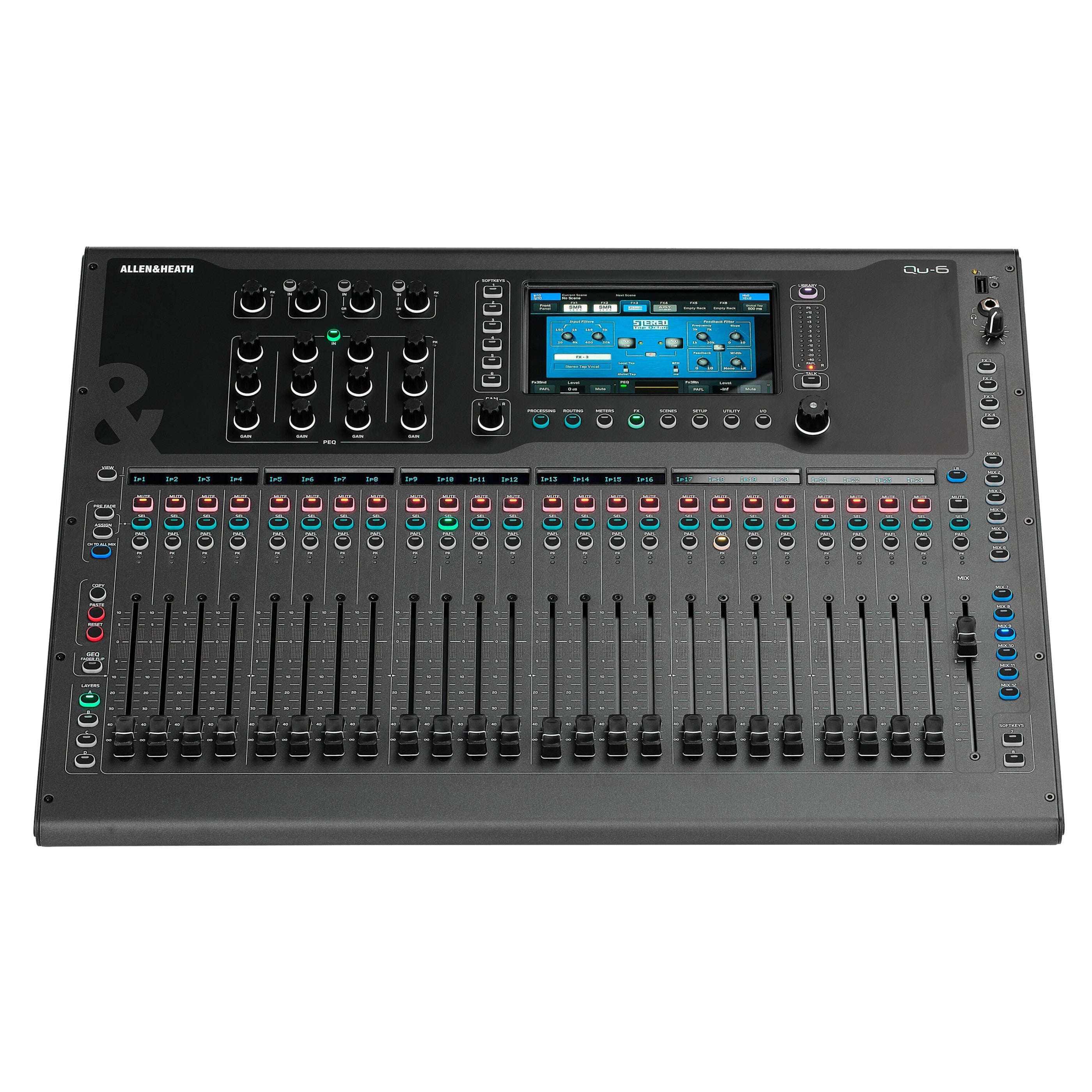 ALLEN AND HEATH QU-06 MIXER DIGITAL 24 ENT C/EFEC USB – Holocausto