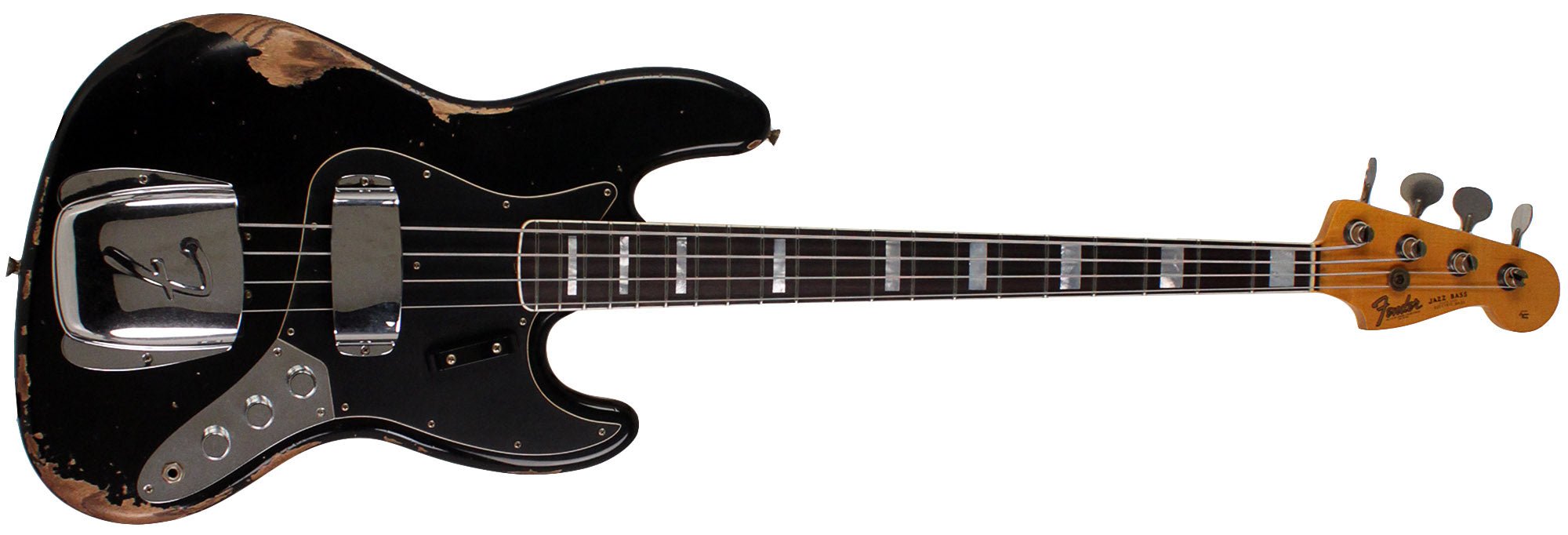 FENDER CUSTOM SHOP 9235001508 LTD CUSTOM JAZZ HEAVY RELIC BLACK ...